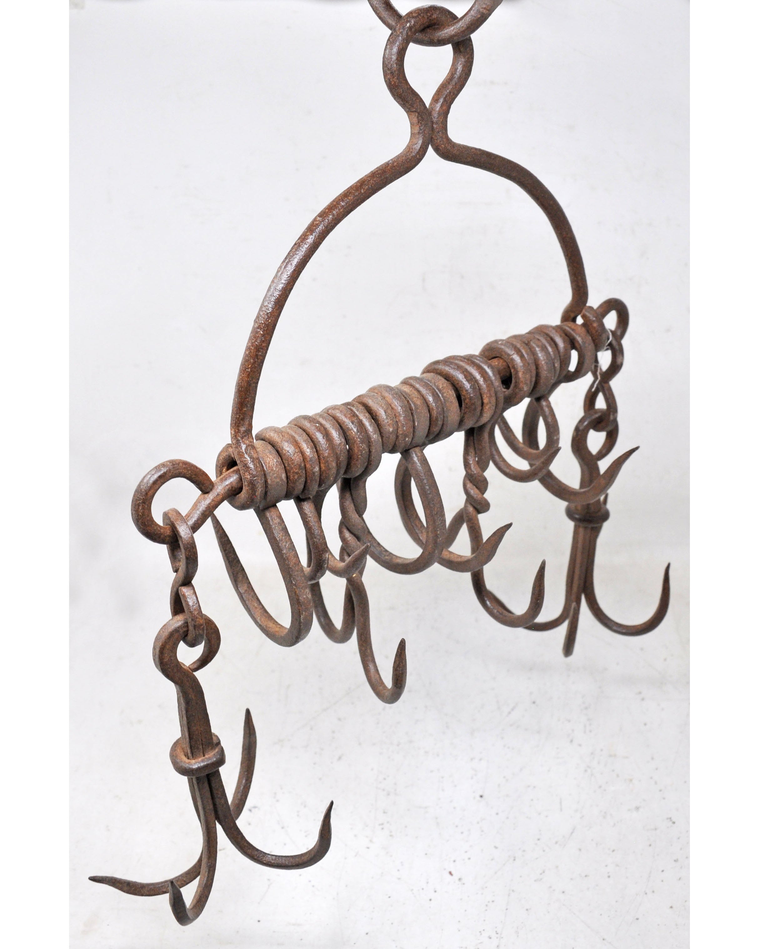 Antique Iron Well Water Bucket Fetching Hooks Original Old Hand Crafte ...